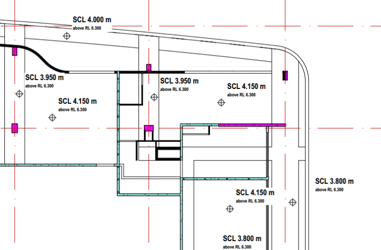 How to show Finish Ceiling Levels (FCL) measured from finish floor ...